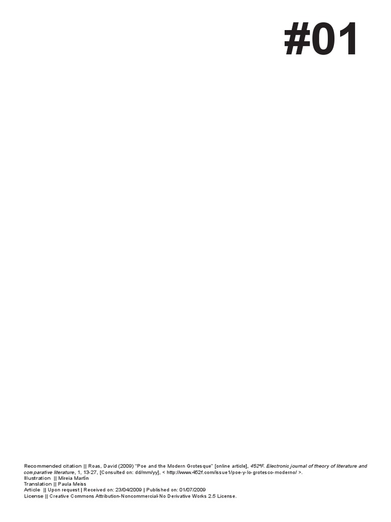 Poe and The Modern Grotesque | PDF | Grotesque | Humour