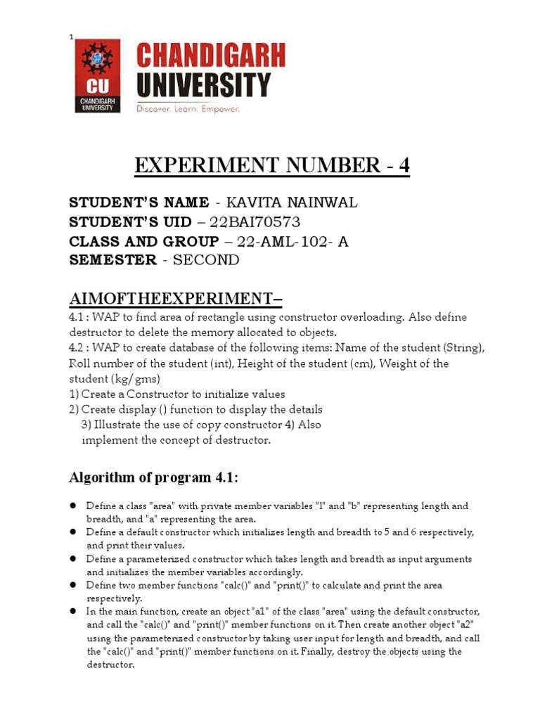 Student Details Database and Rectangle Area Calculator | PDF | Constructor (Object Oriented ...