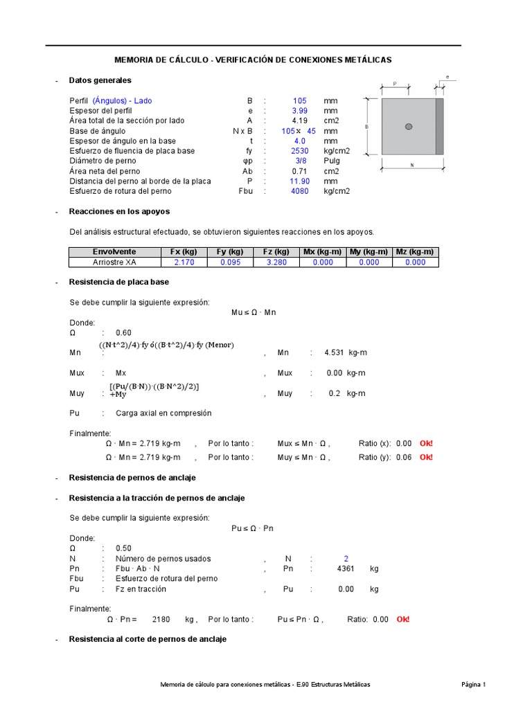 Conexiones de Anclaje - Ángulos XA | PDF