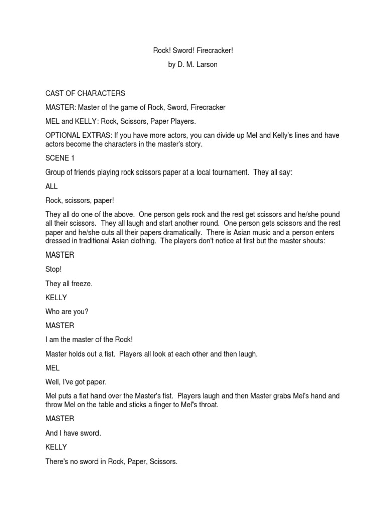 Rock! Sword! Firecracker! | PDF