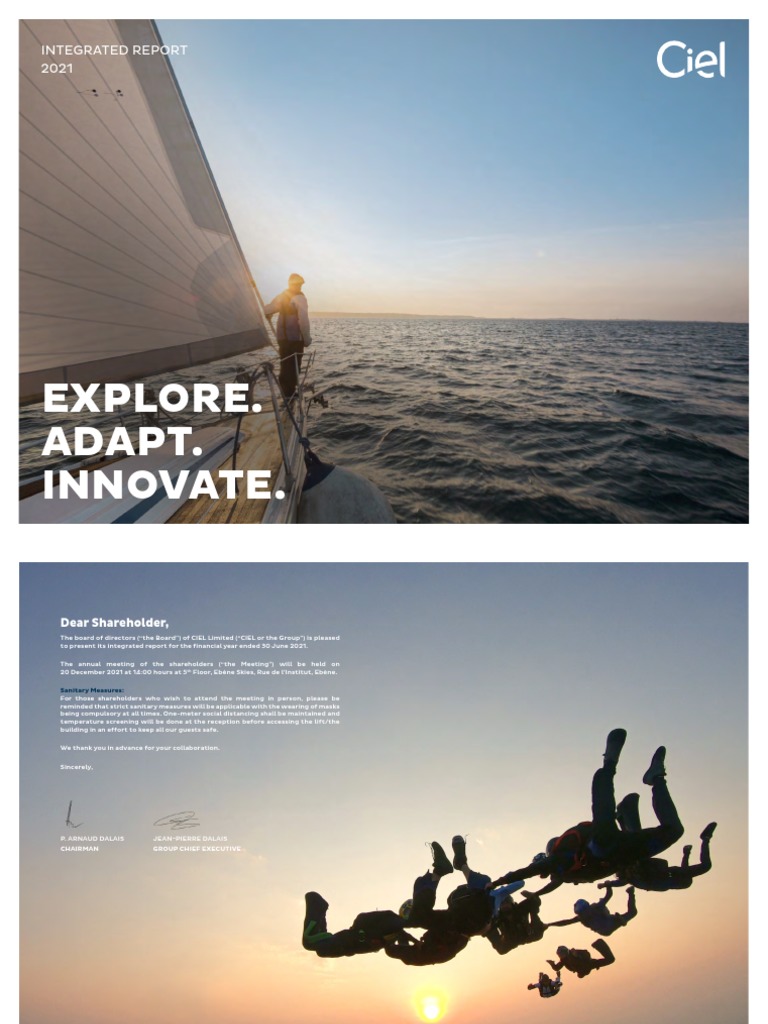 Explore. Adapt. Innovate.: Integrated Report 2021 | PDF | Risk ...