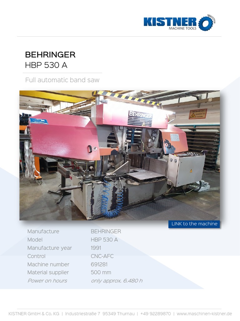 Behringer HBP 530a en | PDF | Business Process | Mechanical Engineering