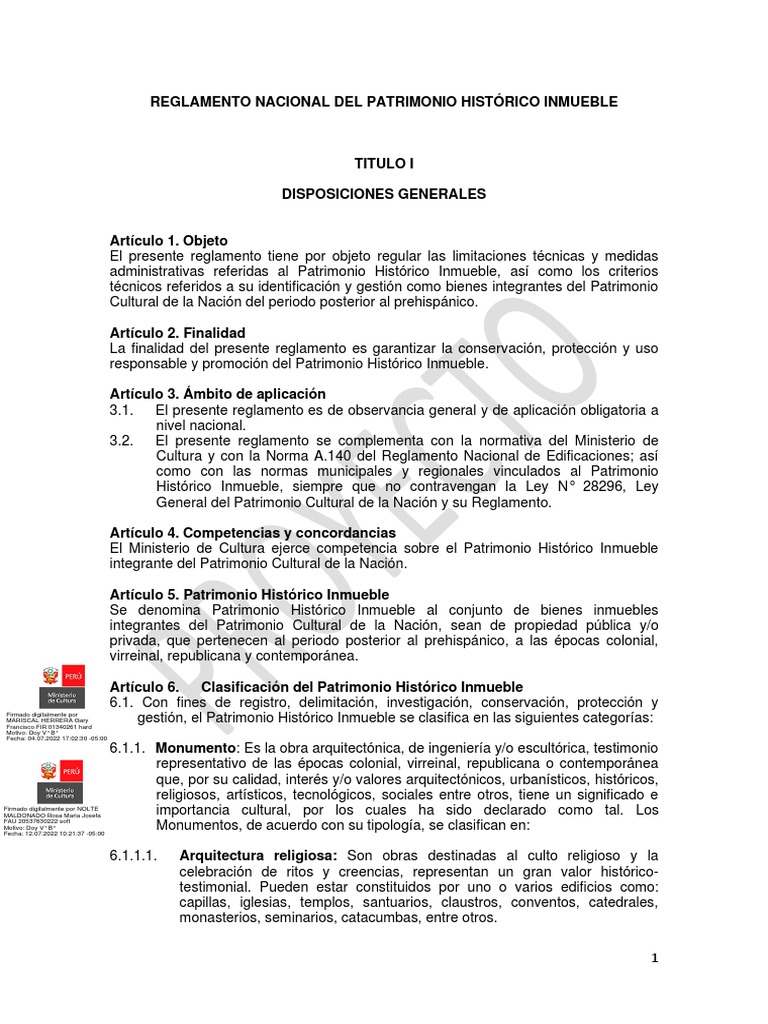 RM 229-2022-DM-MC - Anexo PDF | PDF | Patrimonio de la Humanidad ...