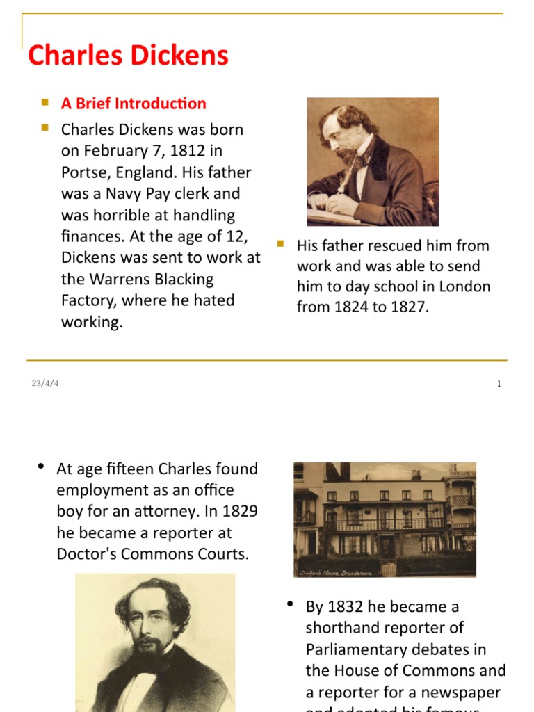 Biography Of Dickens Pdf Charles Dickens The Pickwick Papers