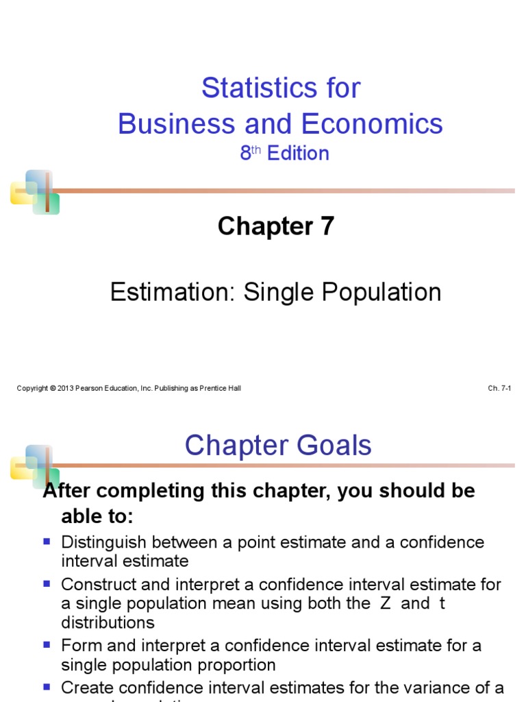 BUS 274 - CH 7 | PDF | Estimator | Bias Of An Estimator