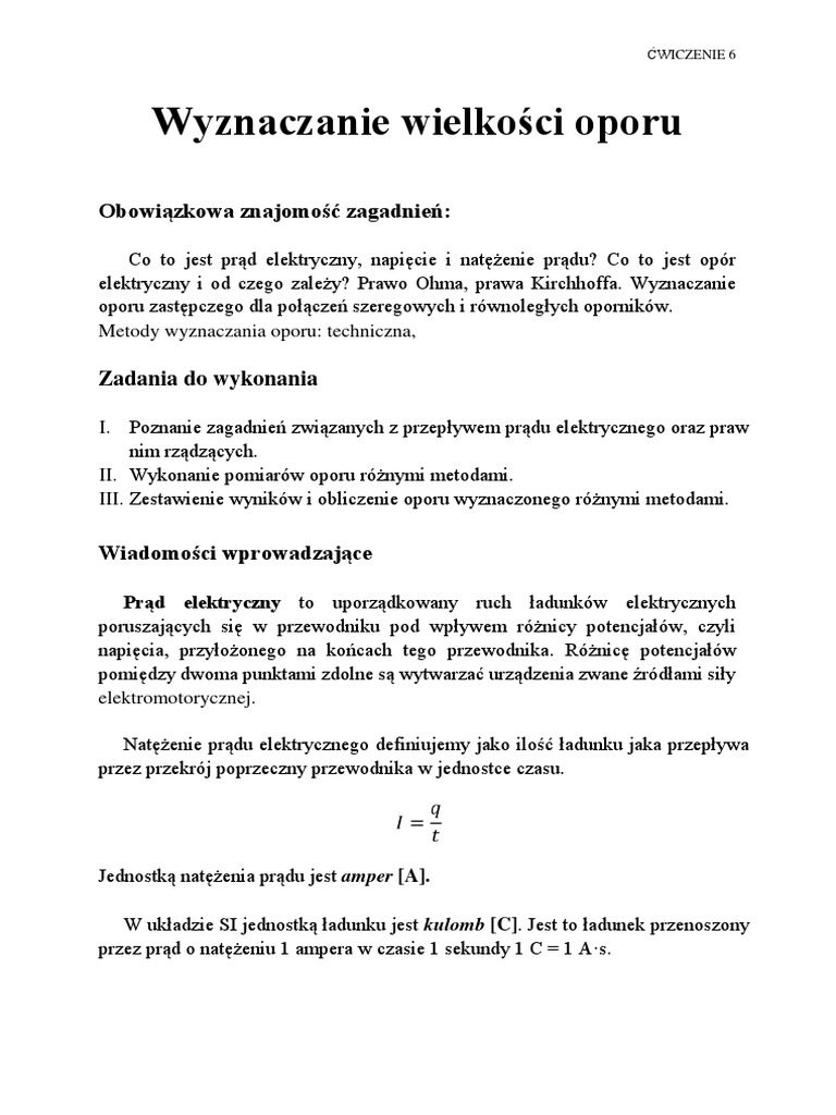 Opór | PDF