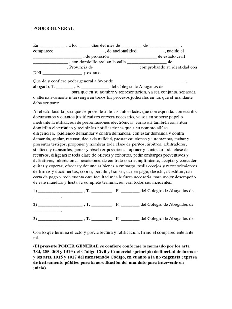 Modelo Poder General | PDF | Justicia | Crimen y violencia