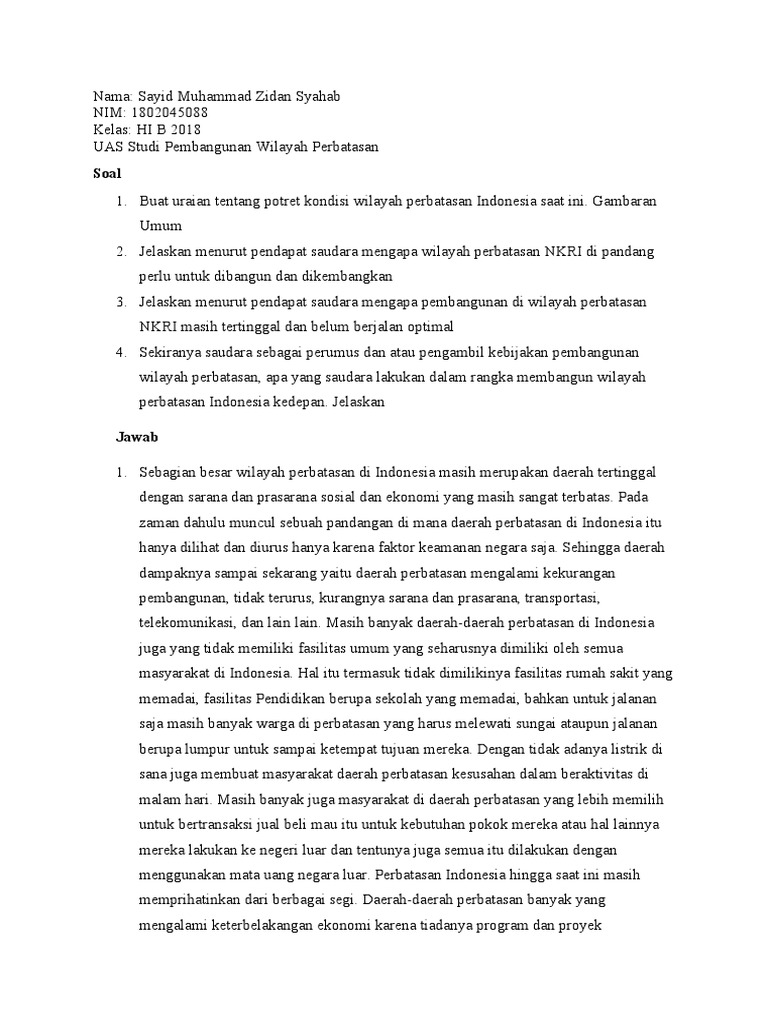 Sayid Muhammad Zidan Syahab UAS SPWP | PDF