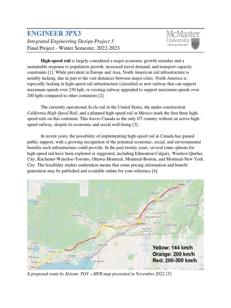 Feasibility of High-Speed Rail in Canada | PDF | Sensitivity Analysis | Mathematical Optimization