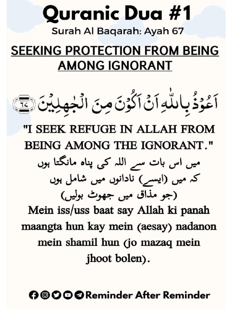Quranic Duas - 1-63 | PDF