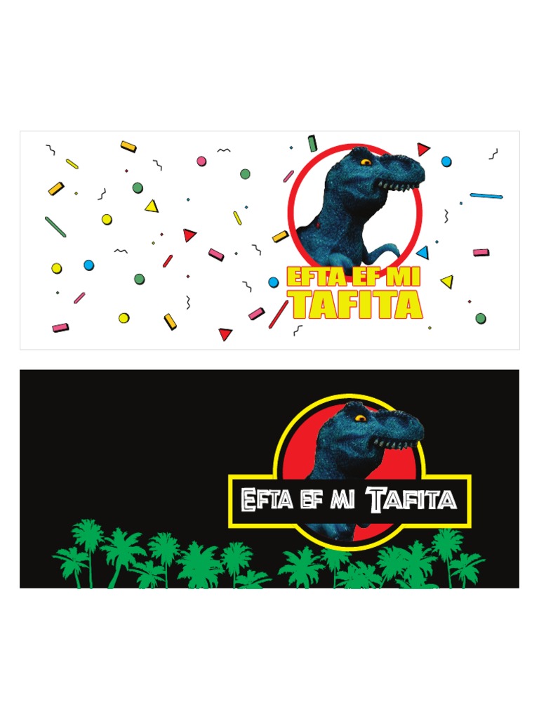 Dinosaurio Fefe 2 Modelos 20 X 8,5 Cms Formato Carta | PDF