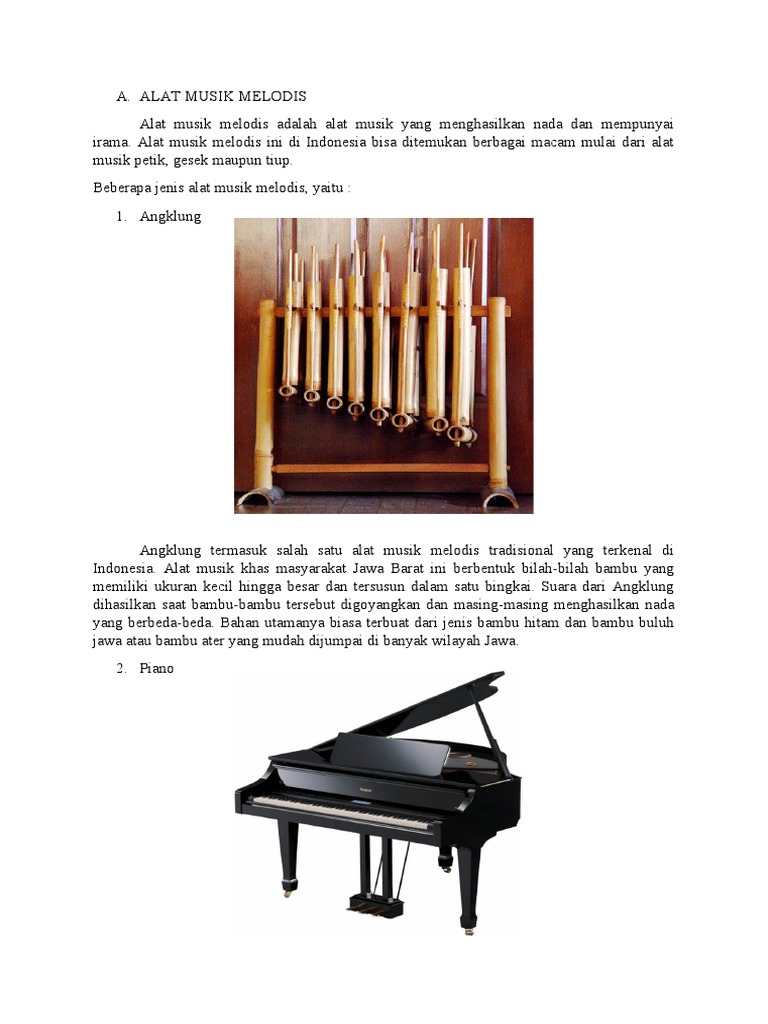 Alat Musik Melodis | PDF
