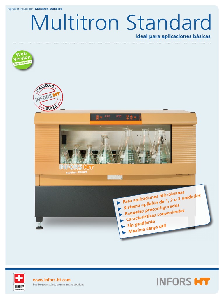 Multitron Standard: Agitador Incubador | PDF