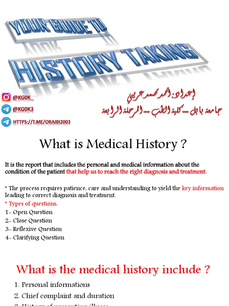History Taking Guide 2 | PDF