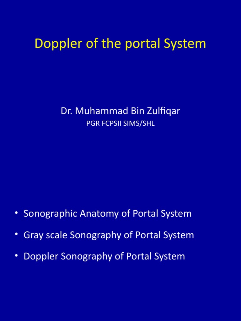 Normal Doppler of Portal Vein System | PDF | Vein | Liver
