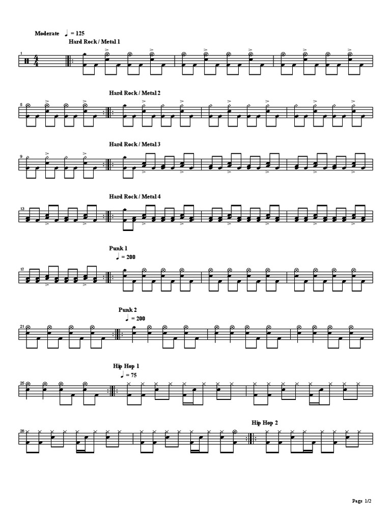 Ritmos Metal Punk Hiphop Funk Pdf