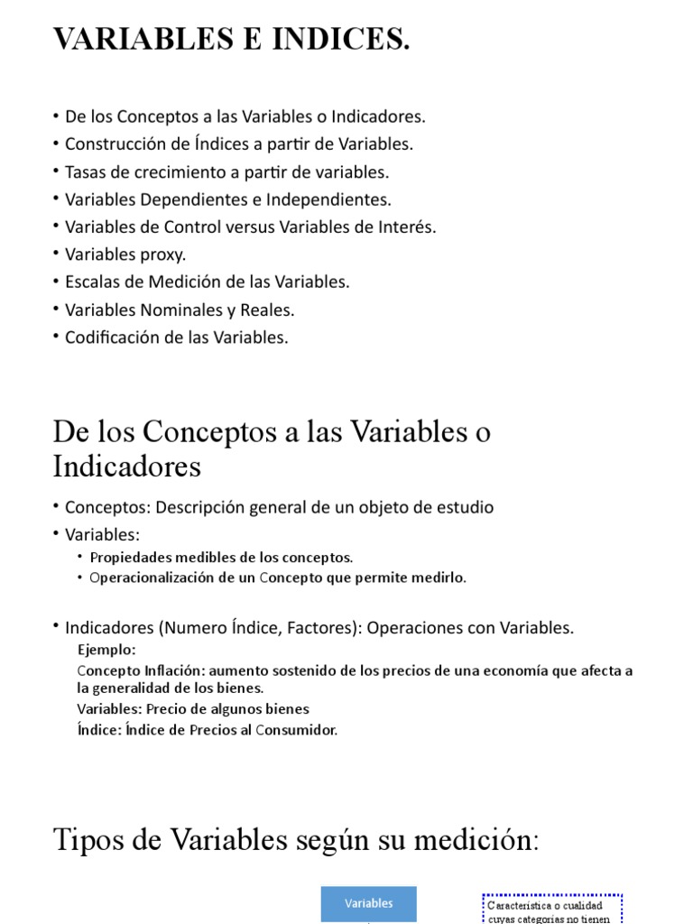 Tipos de Variables y su Medición | PDF | Nivel de medida | Estadísticas