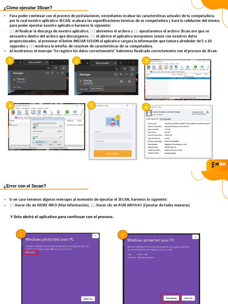 ¿Cómo Ejecutar 3scan? | PDF | Informática