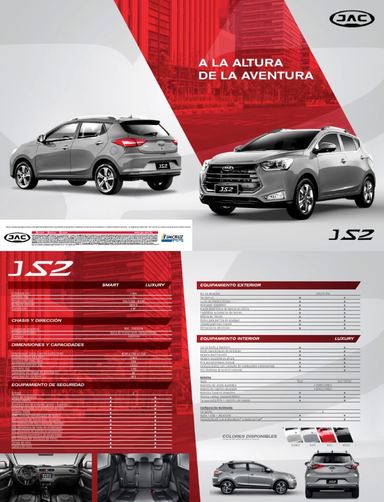 Ficha JAC JS2 Baja | PDF