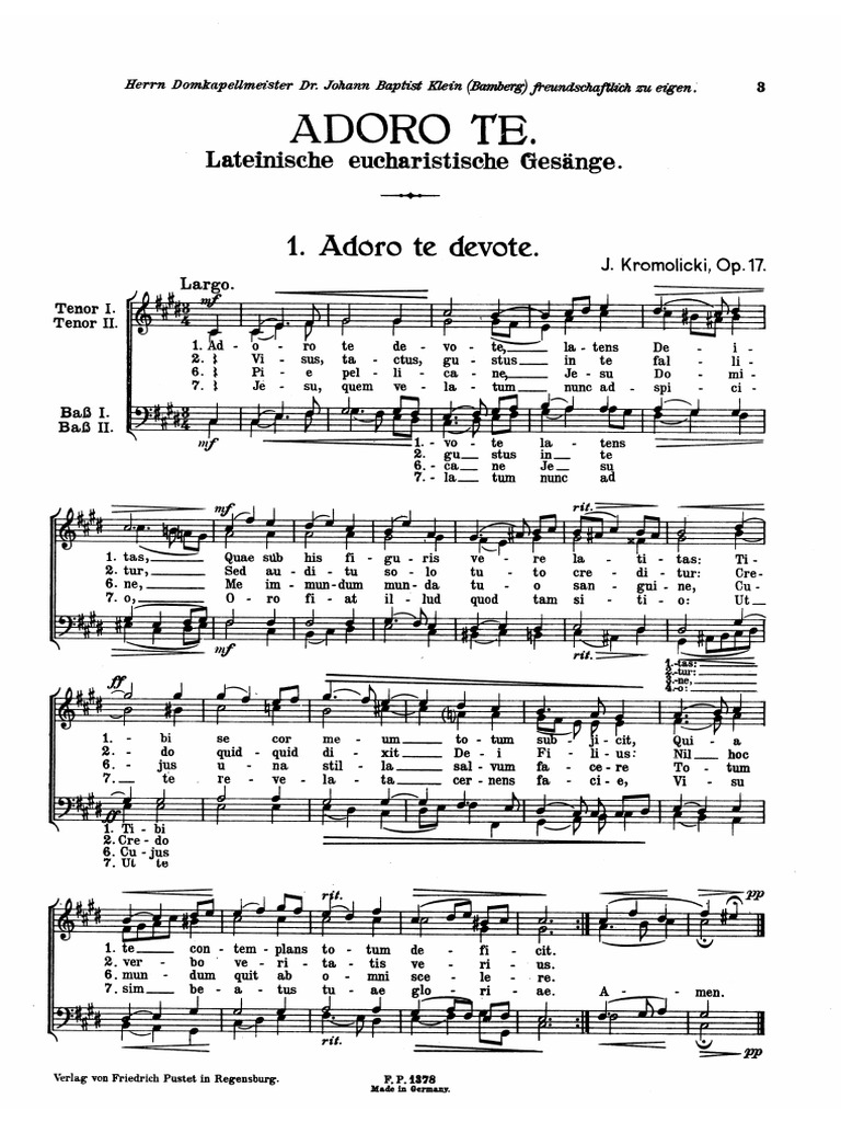 Adoro-Te Devote | PDF