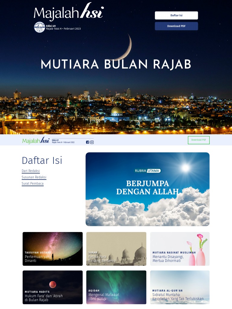 Mutiara Bulan Rajab: Edisi 49 | PDF