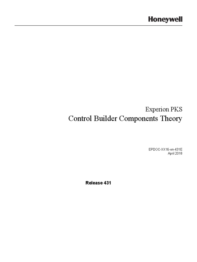 Control Builder Components Theory: Experion PKS | PDF | Peer To Peer ...