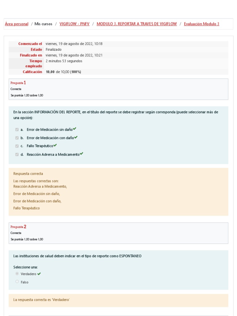 Evaluación Modulo 3 - Revisión Del Intento | PDF