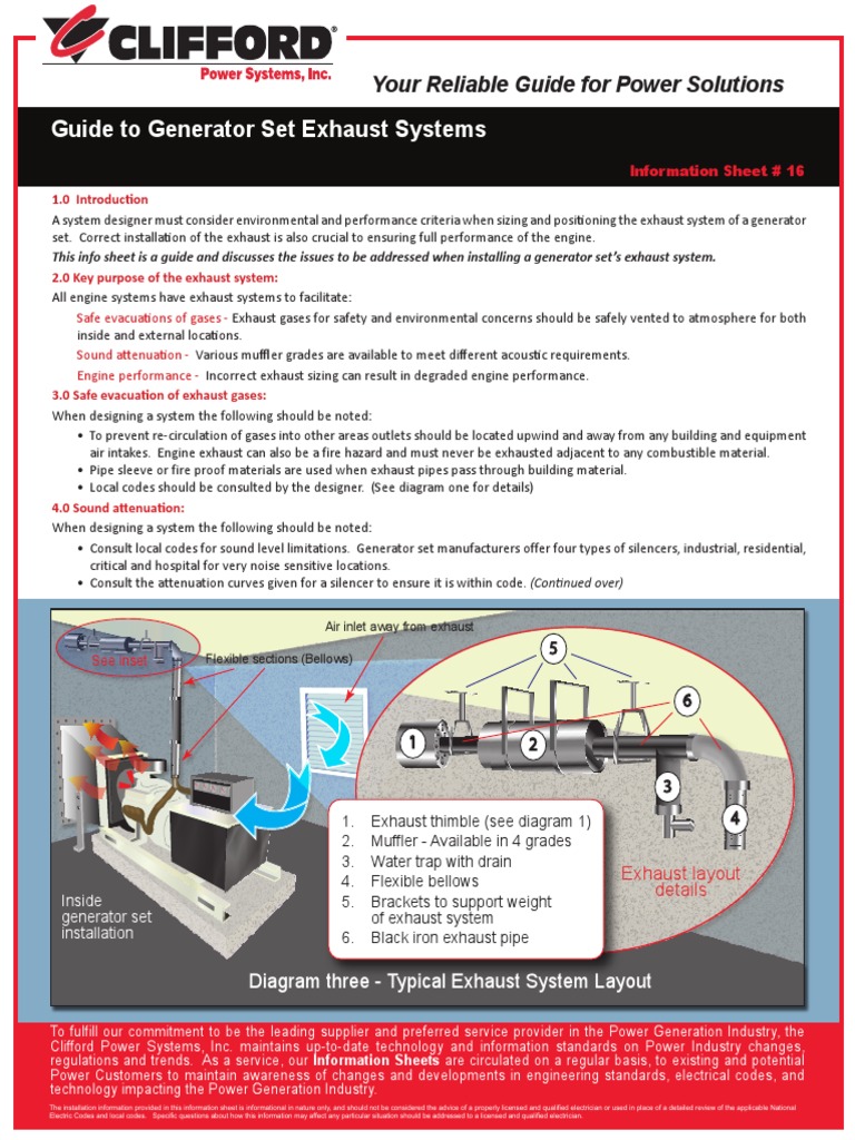 Generac - Exhaust Systems | PDF | Pipe (Fluid Conveyance ...