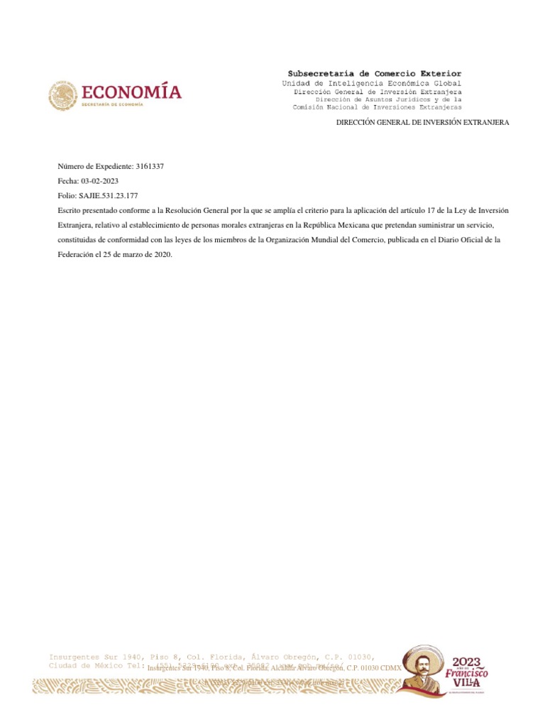 Escrito Libre para Secretaria de Economia Sajie | PDF | Gobierno