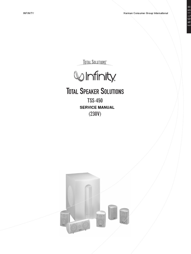 Infinity TSS-450 Service Manual | PDF | Loudspeaker | Sound Technology
