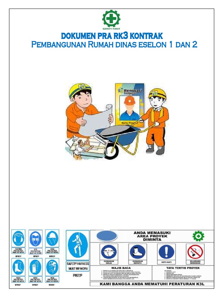 06 - A - Pra Rencana Keselamatan Kesehatan Kerja | PDF
