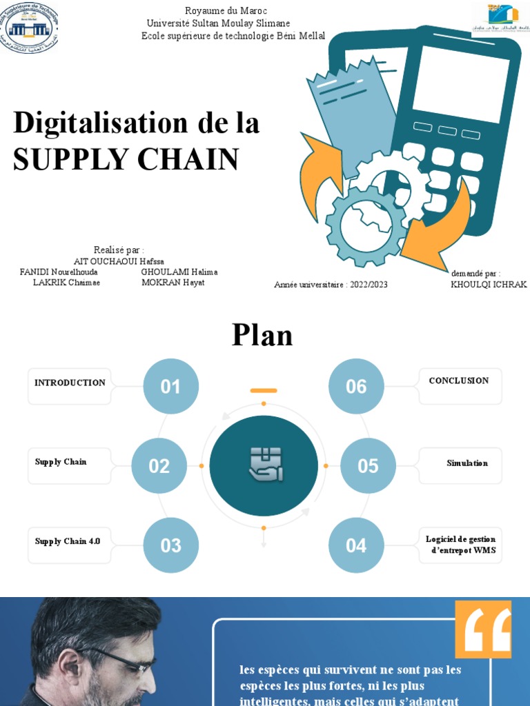 Digitalisation de La Supply Chain | PDF | Logistique | Entrepôt