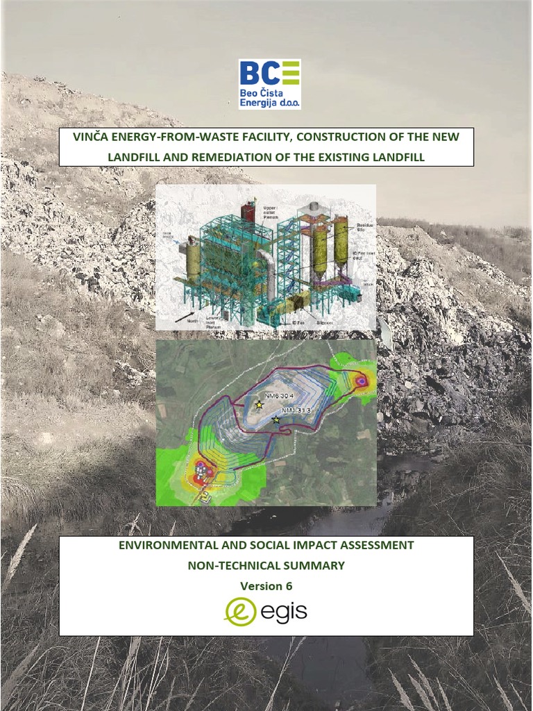 Vinča Waste Management Complex ESIA Non-Technical Summary | PDF | Waste ...