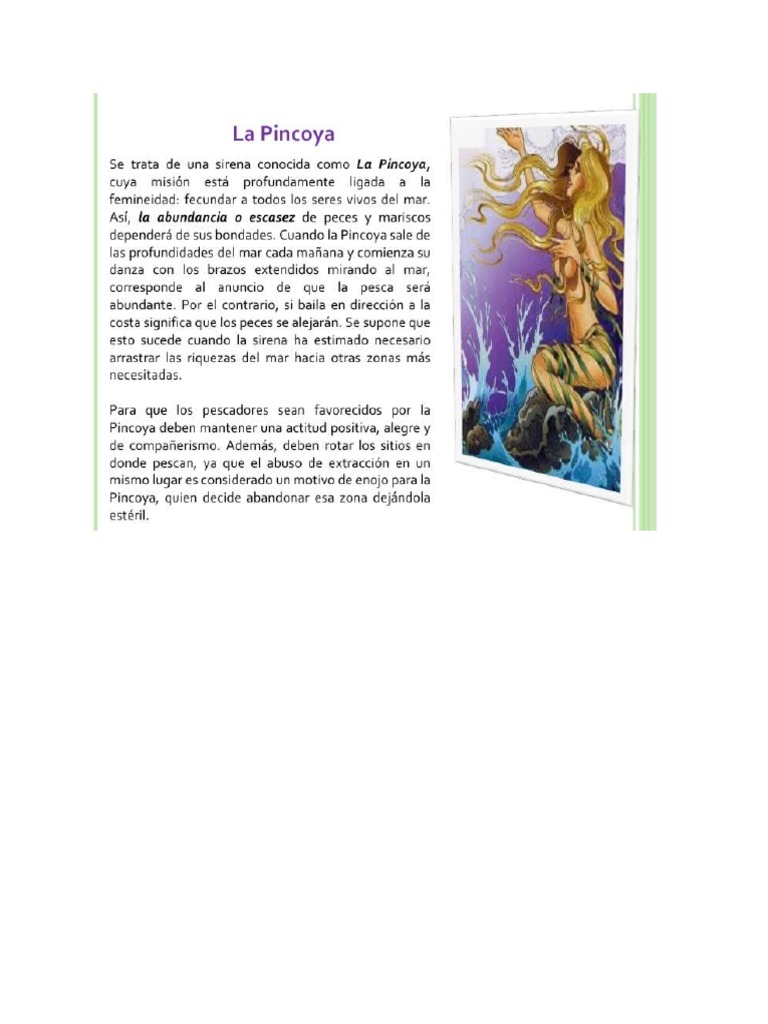 Leyenda La Pincoya | PDF