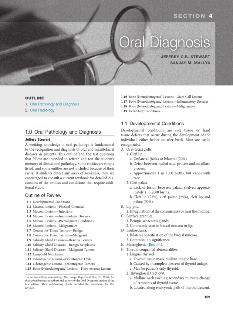 Oral Diagnosis | PDF