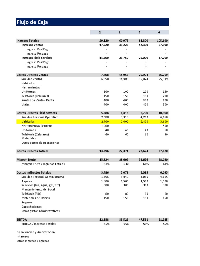 Flujo de Caja | PDF | Valoración (Finanzas) | Business