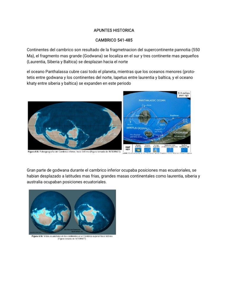 Cambrico541-485: La fragmentación de Pannotia y la paleogeografía de ...