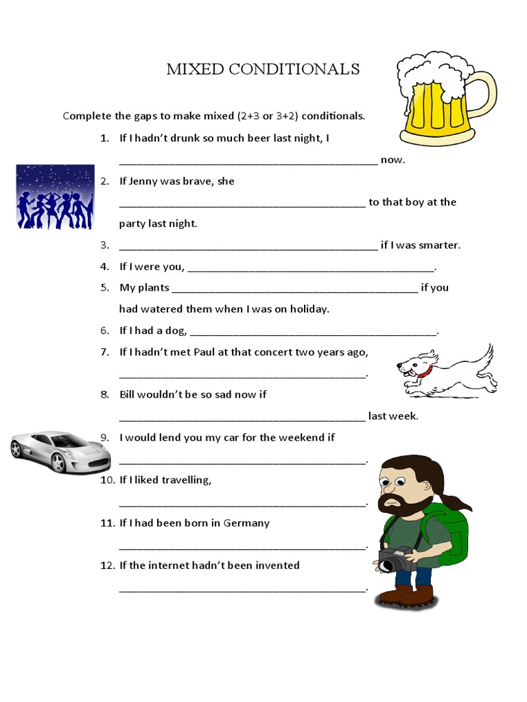 Mixed Conditionals Gap-Fill Exercises | PDF