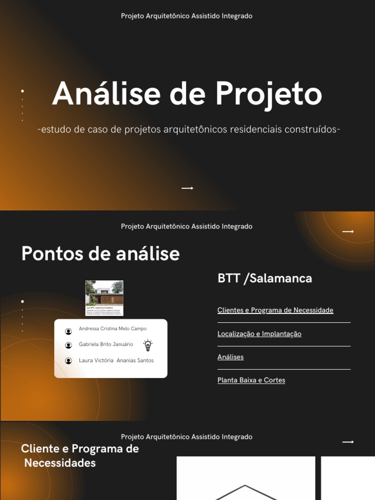 Análise de Projeto | PDF | Faca