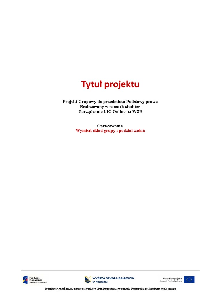 Tytuł Projektu | PDF