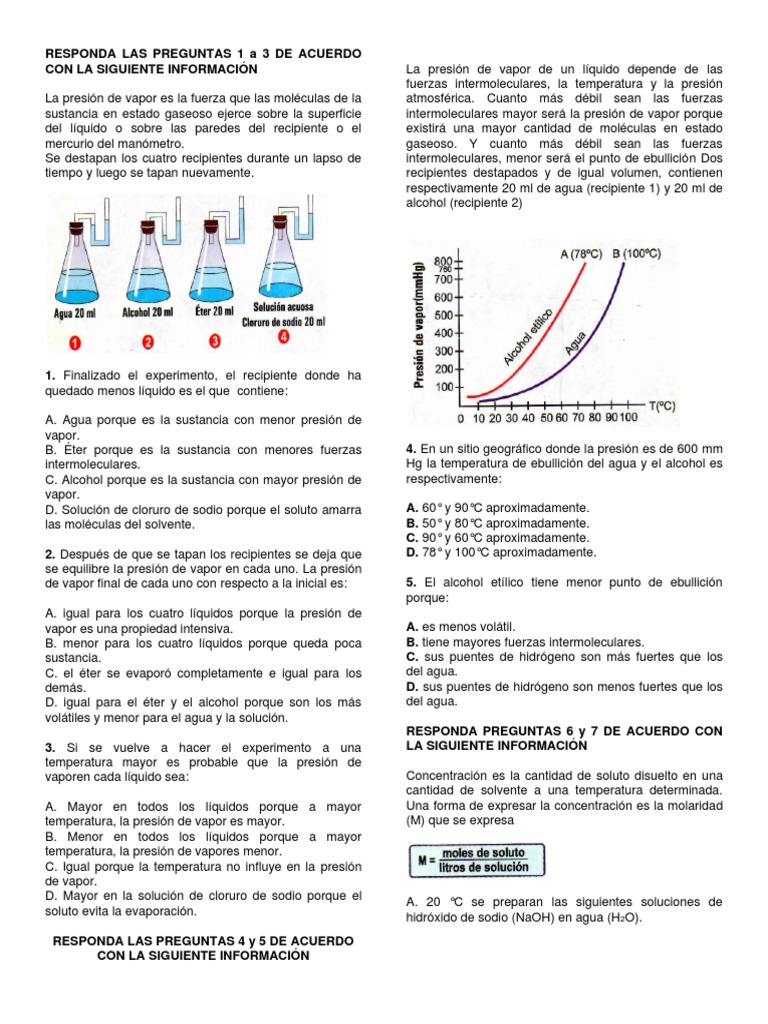 Nivelacion Quimica 10º 22 Pdf ósmosis Alqueno
