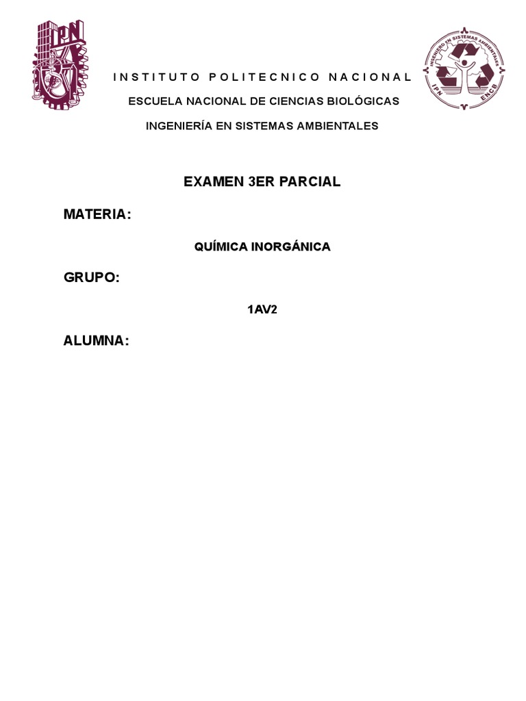Examen 3er Parcial | PDF