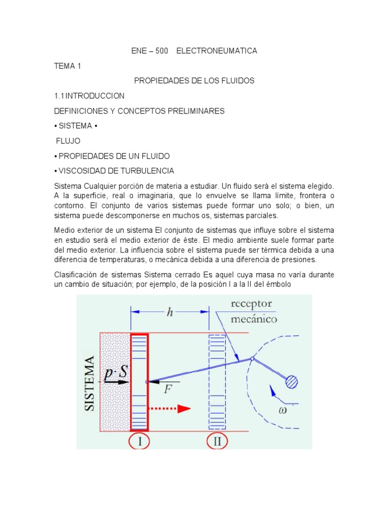 Tema 1 Ene - 500 Electroneumatica | PDF | Viscosidad | Expansión térmica