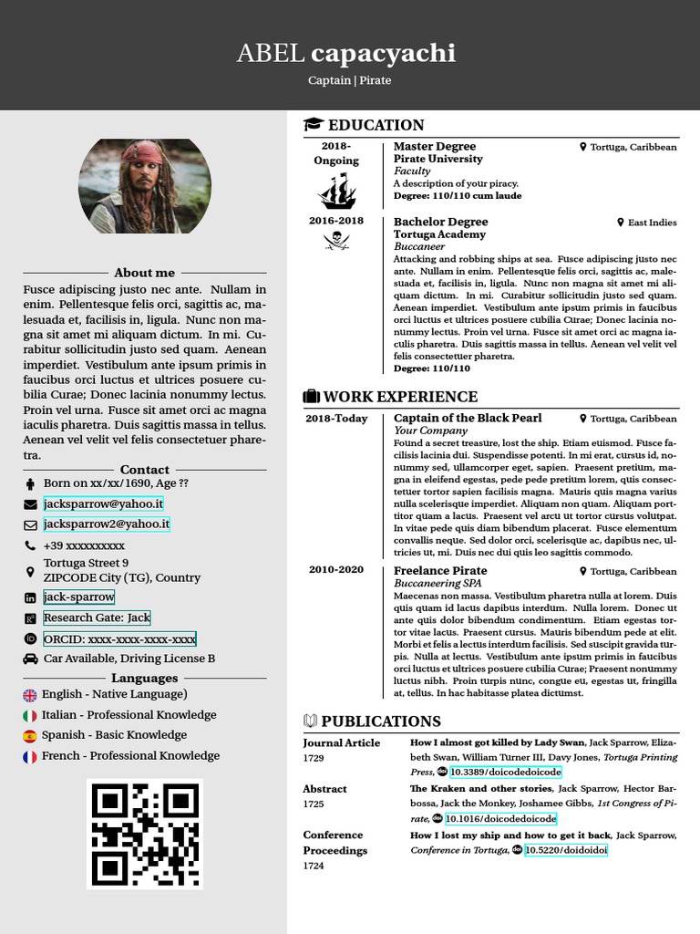 Pirate Engineer Template | PDF