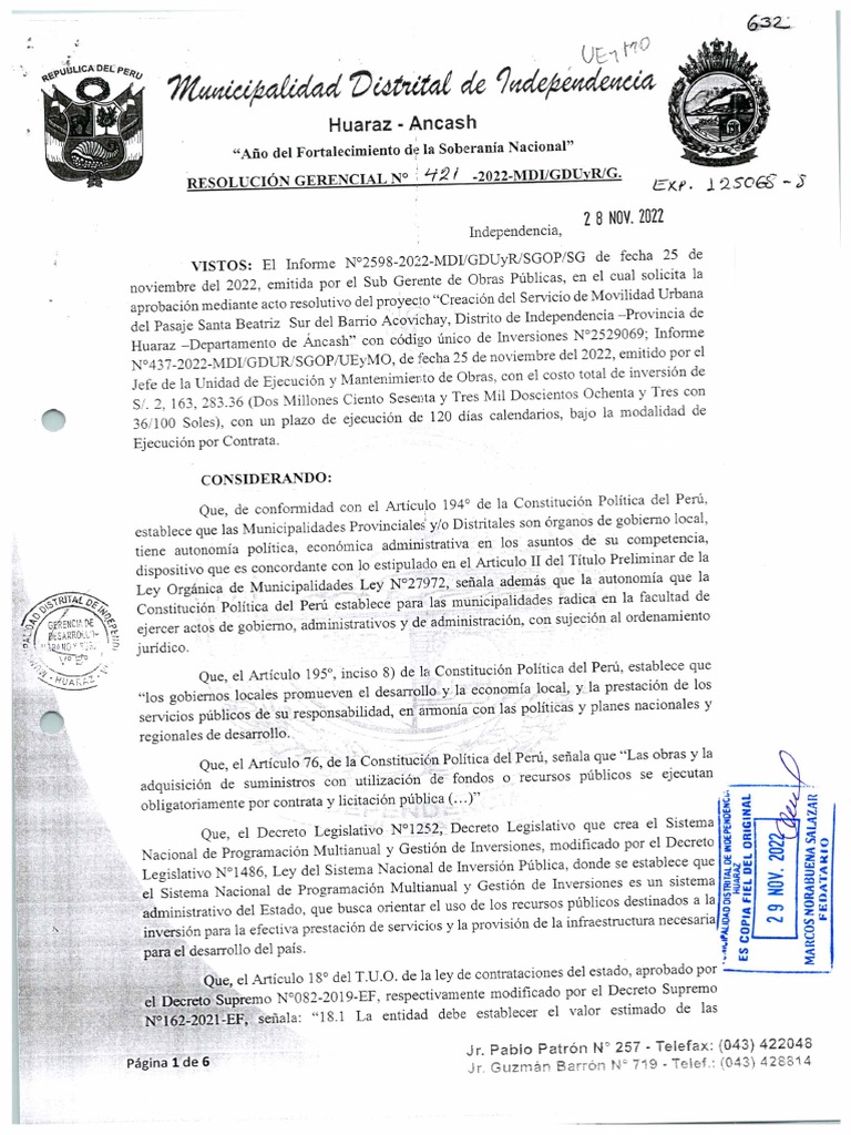 Resolucion de Expediente | PDF