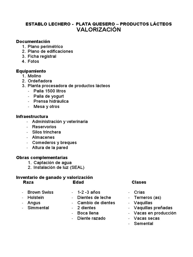 ESTABLO LECHERO | PDF