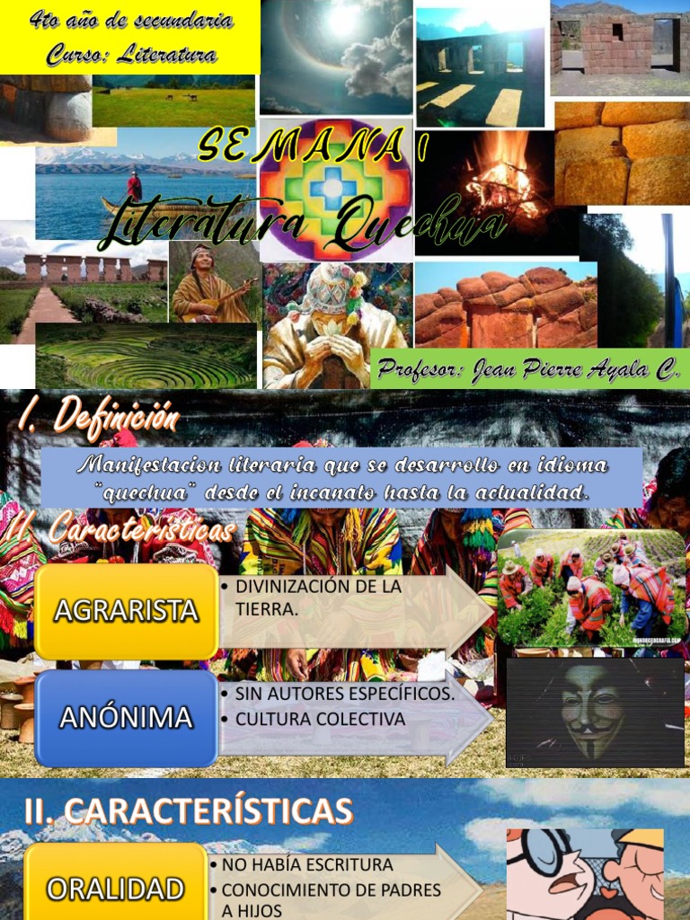 S1 Lite 4to Literatura Quechua | PDF