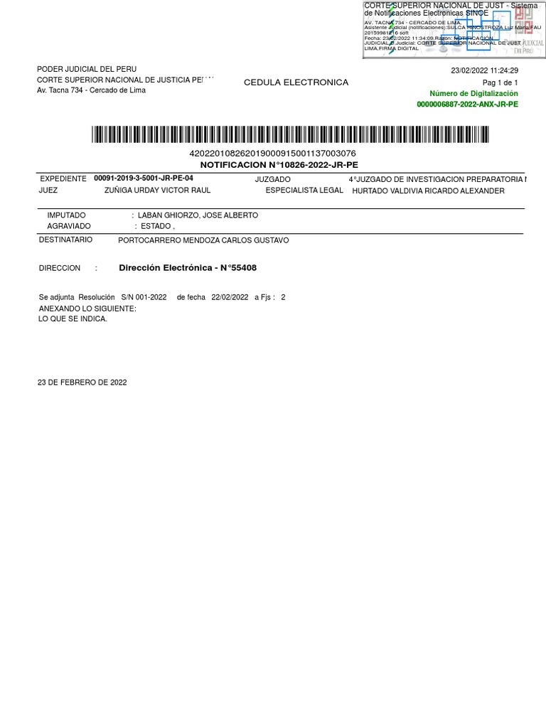 Exp. 00091-2019-3-5001-JR-PE-04 - Consolidado - 10826-2022 | PDF ...
