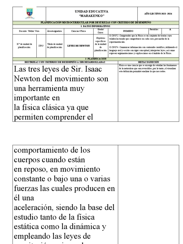 Las Tres Leyes de Sir. Isaac Newton Del Movimiento Son Una Herramienta ...