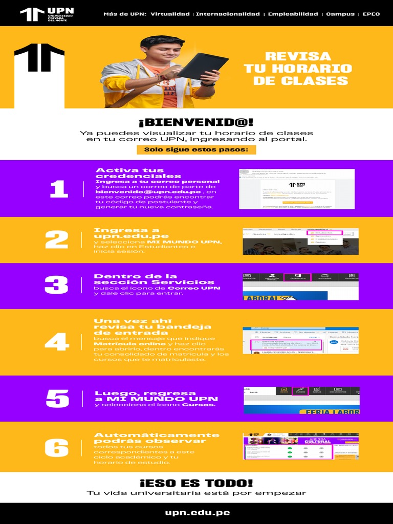 Upn Instructivo Horarios Nuevos 11 07 2022 | PDF